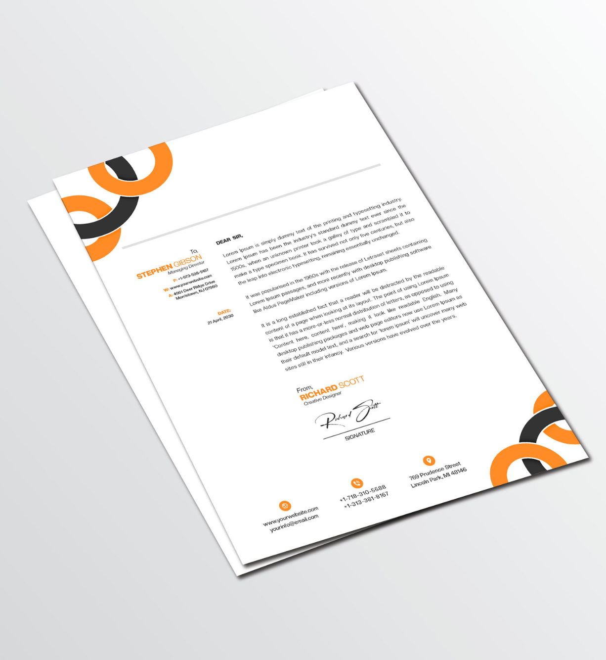 Custom Letterhead Printing Services | Professional Design